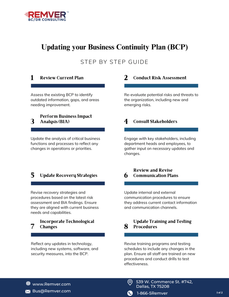 Quick-Start Guide to Updating Your Business Continuity Plan | Remver ... Quick-Start Guide to Updating Your Business Continuity Plan | Remver ...